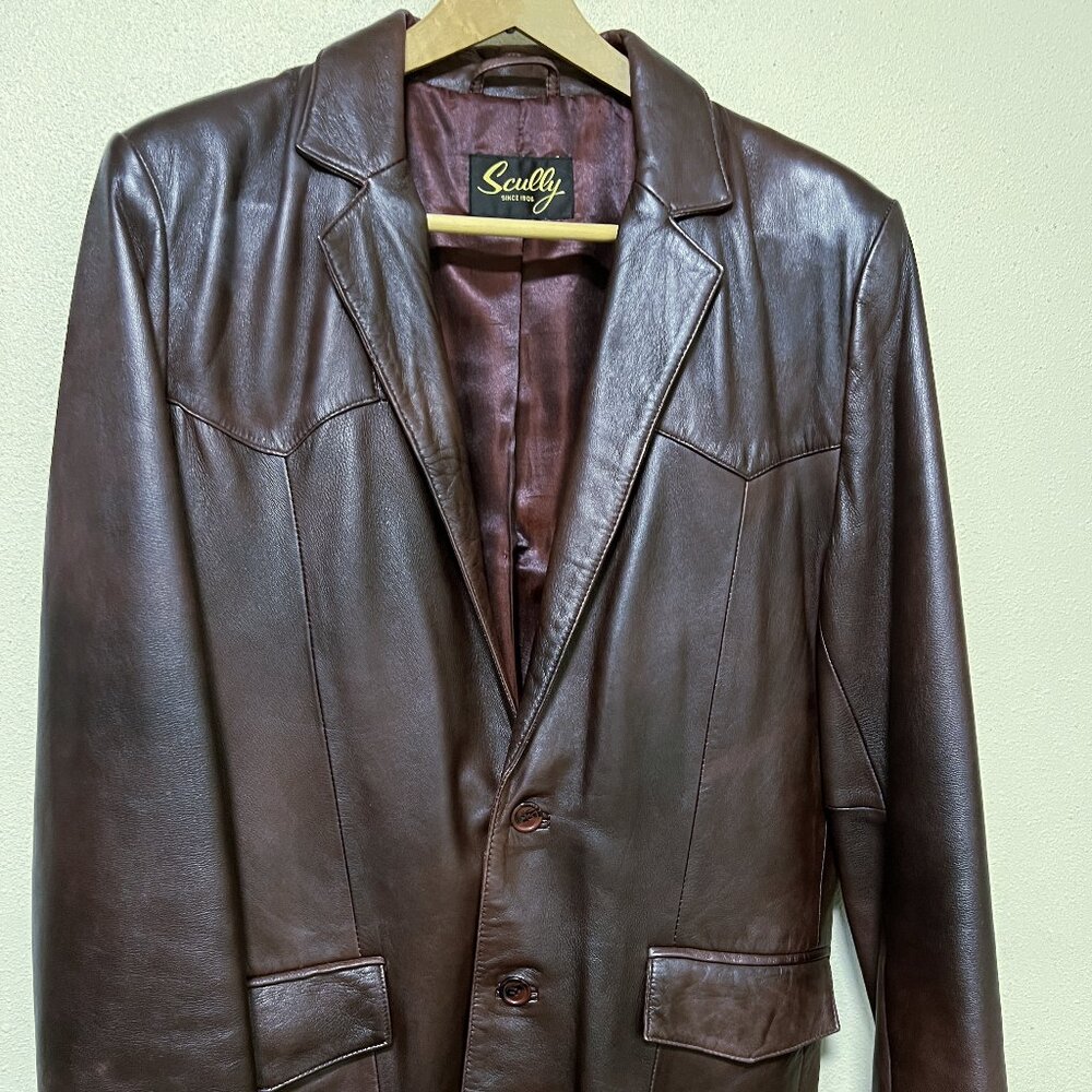 Men's Scully Leather Jacket, Western Style, Butter So… - Gem